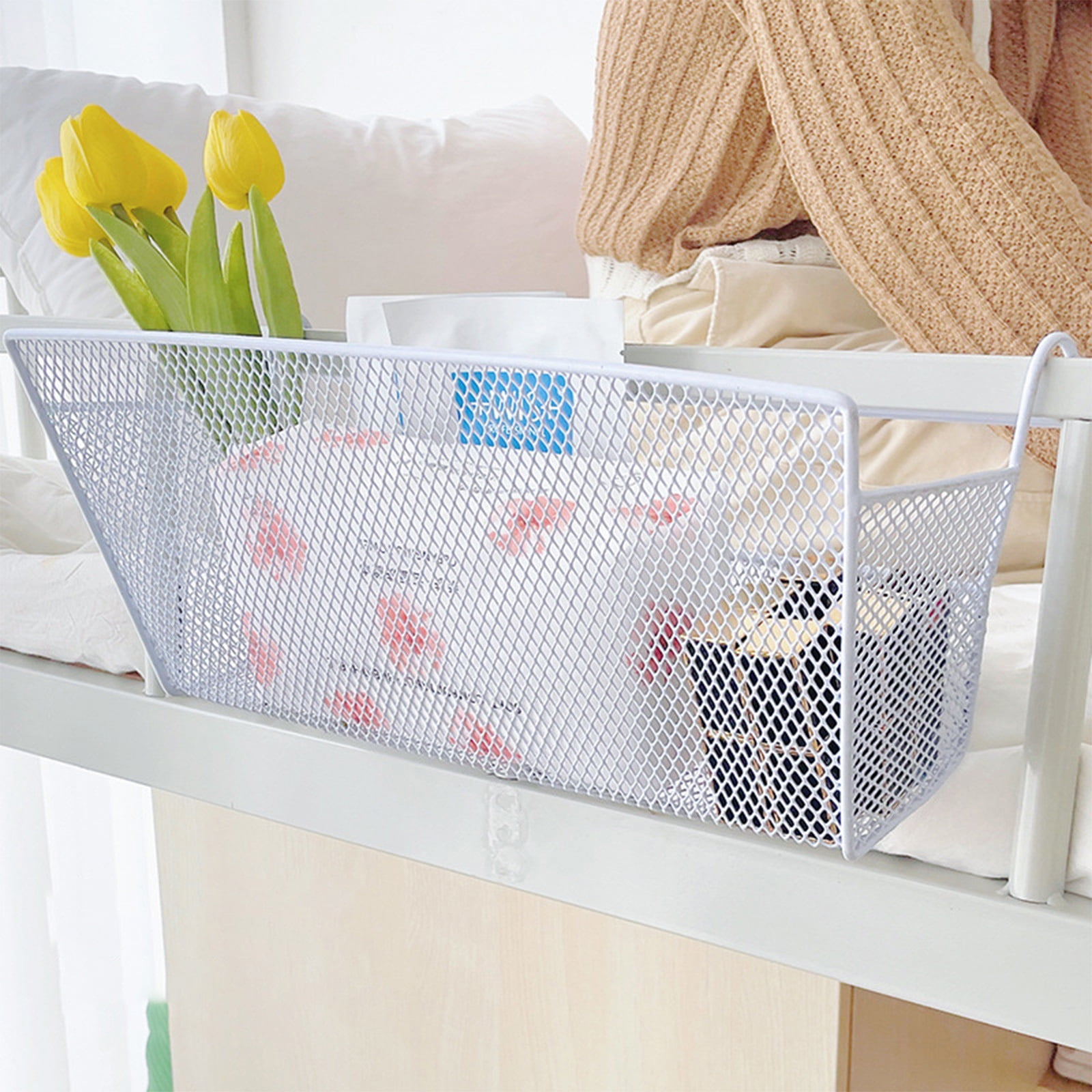 Dormitory Bedhead Hanging Storage Basket Multi-Purpose Organizer For ...