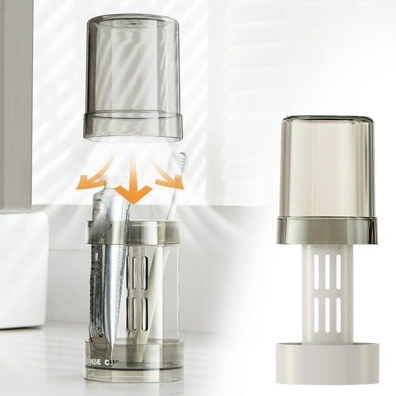 Dormitory Countertop Toothbrush & Toothpaste Storage Rack | 3-In-1 ...