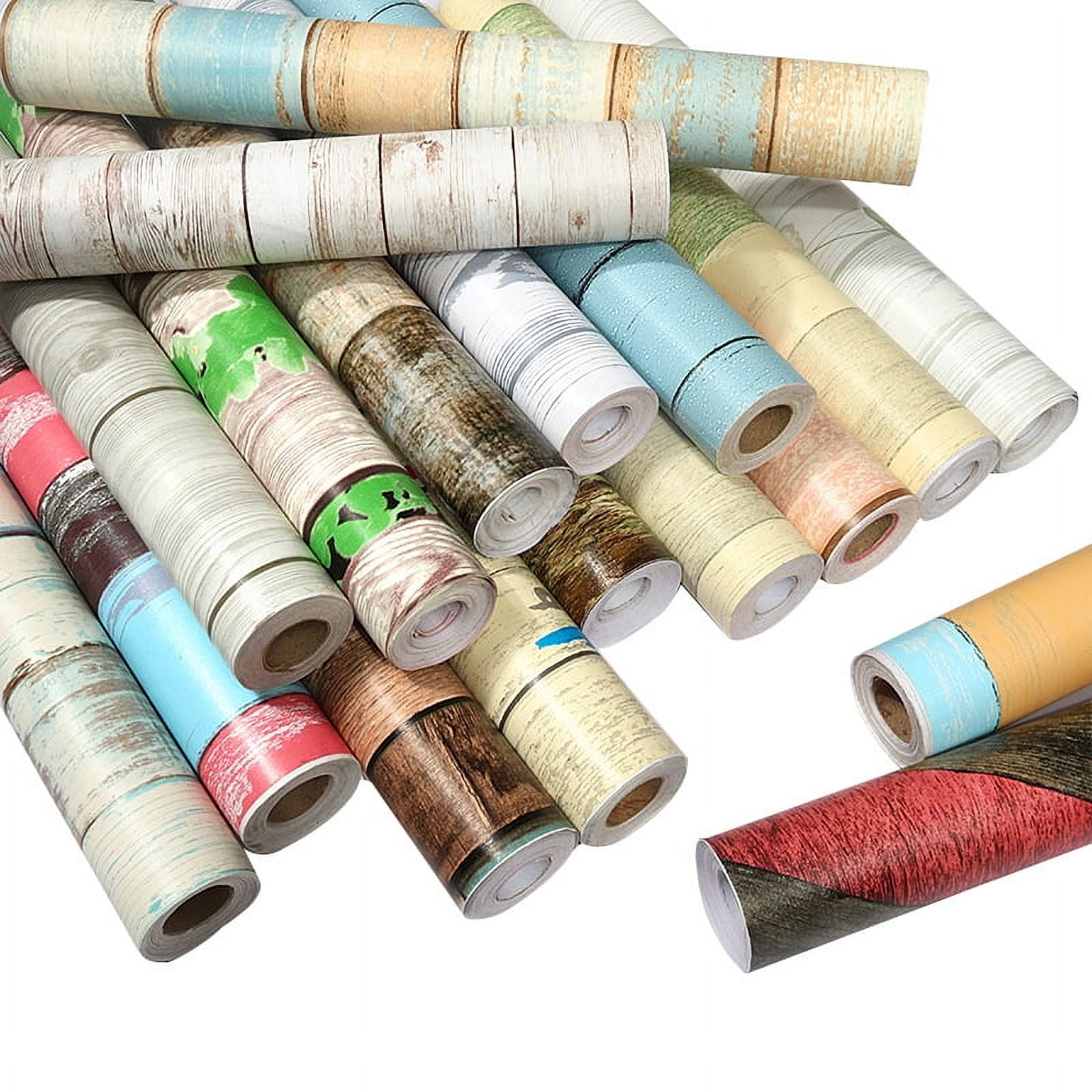 Dormitory waterproof pvc wallpaper wallpaper self-adhesive wood grain ...