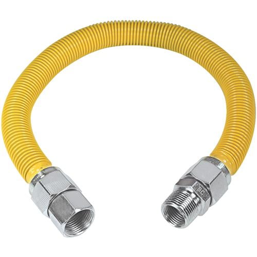 Dormont 1 In. OD x 3/4 ID Coated SS Gas Connector MIP FIP 24 CONNECT ...