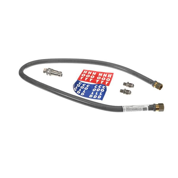 Dormont W25Bp2Q48 Hi-Psi Water Connector; 1/4 Dia.; 48 L; 2-Way Qd ...