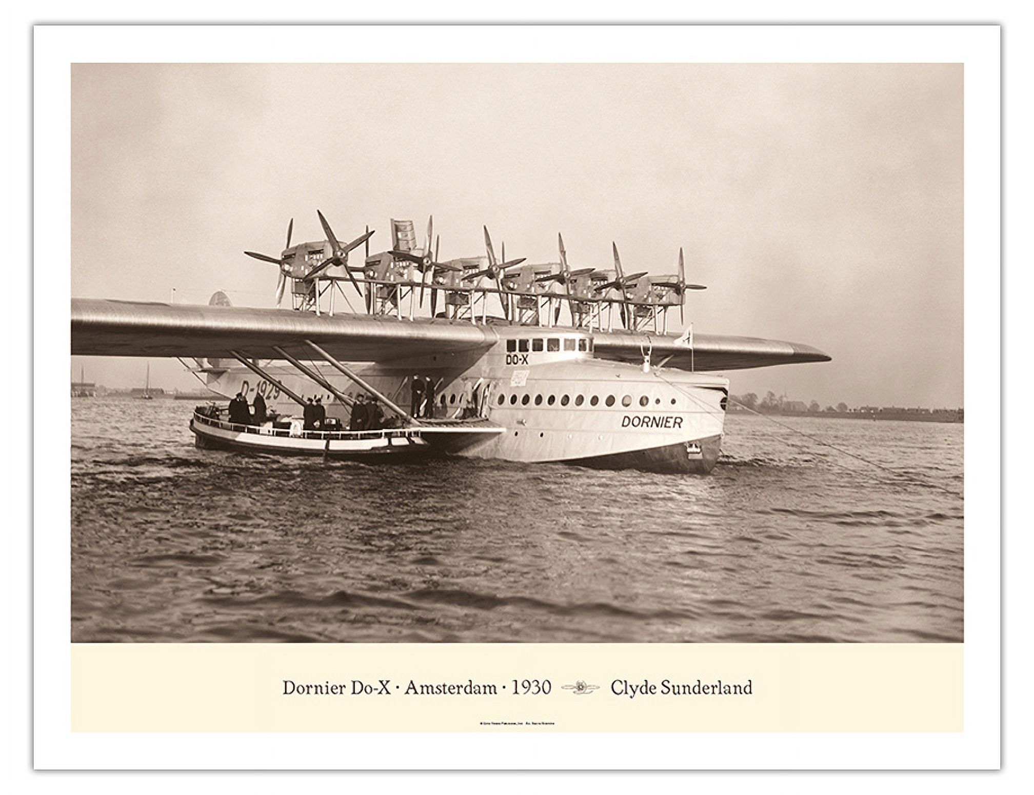 Dornier Do-X - Amsterdam 1930 - German Long-Range Flying Boat Airliner ...