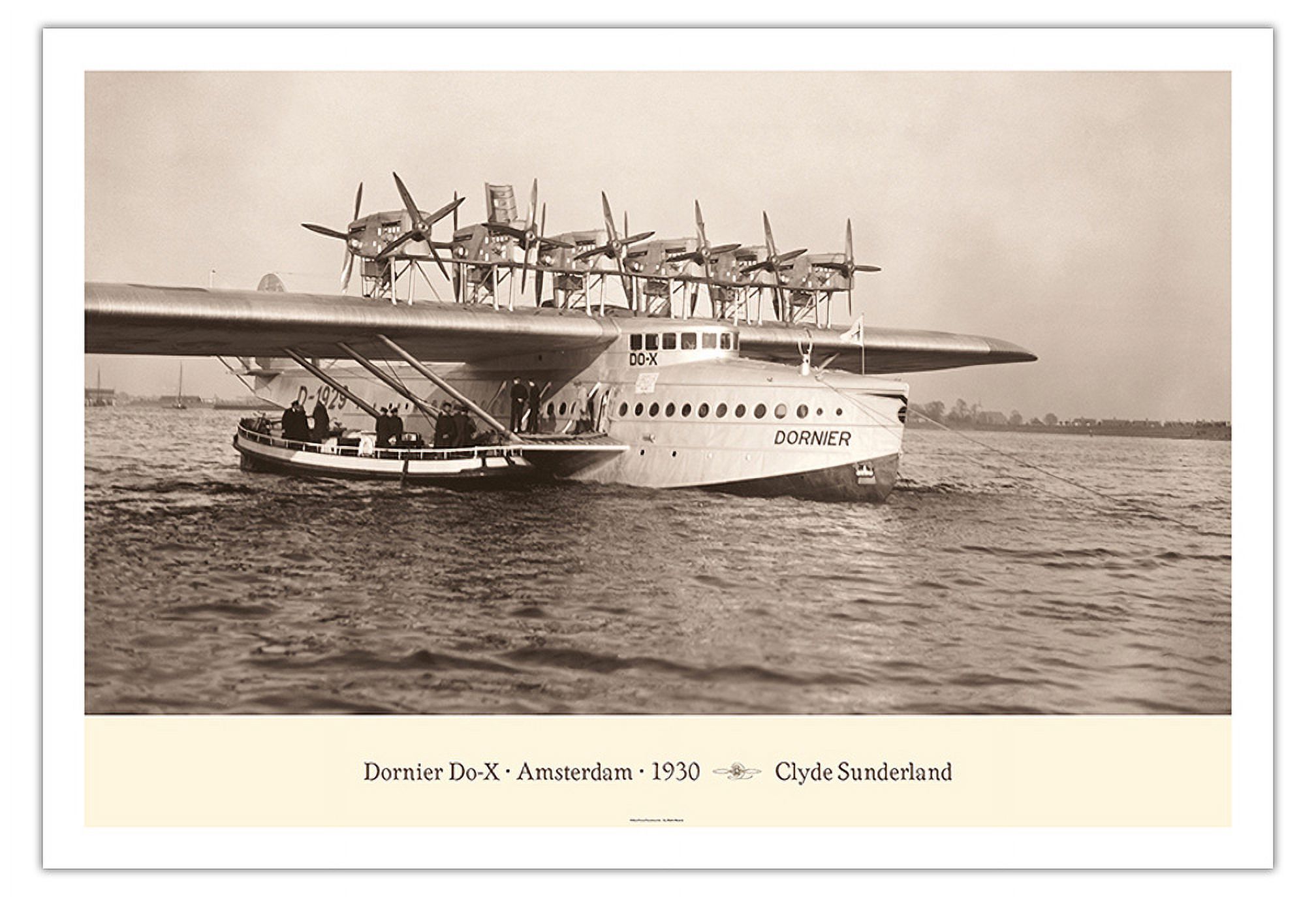 Dornier Do-X - Amsterdam 1930 - German Long-Range Flying Boat Airliner ...