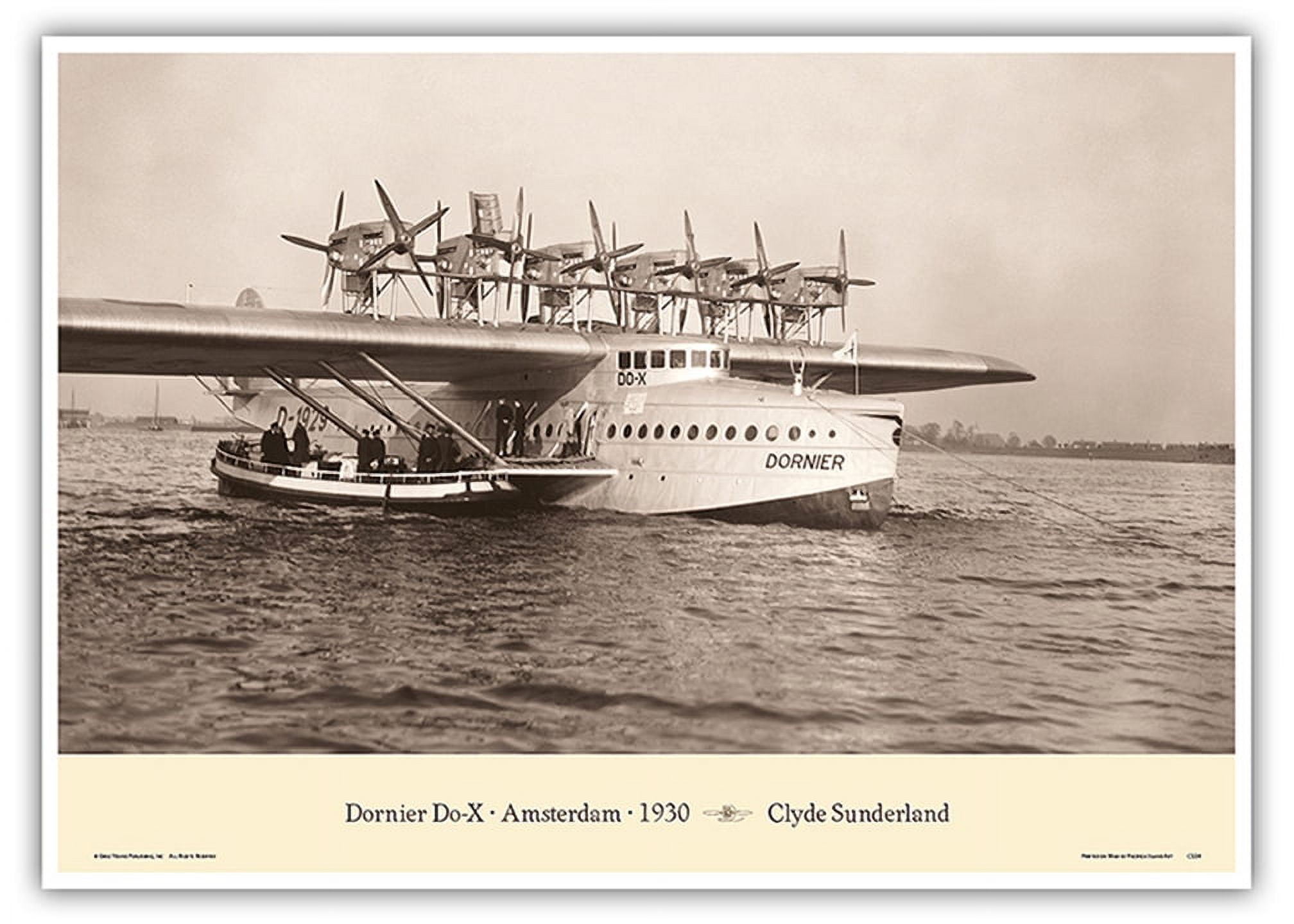 Dornier Do-X - Amsterdam 1930 - German Long-Range Flying Boat Airliner ...