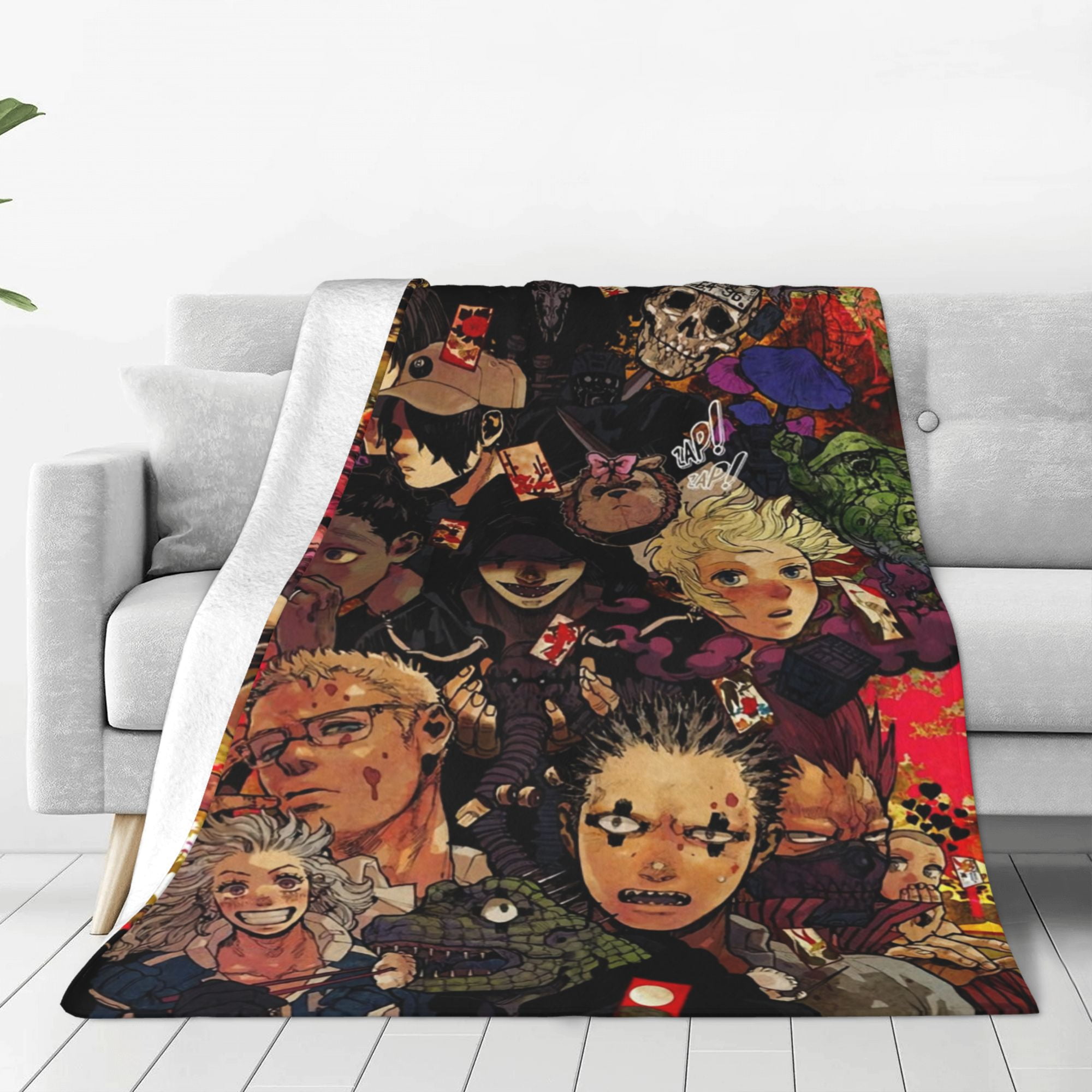 Dorohedoro Anime Throw Blanket Soft Plush Travel Blankets For Bedrooms ...
