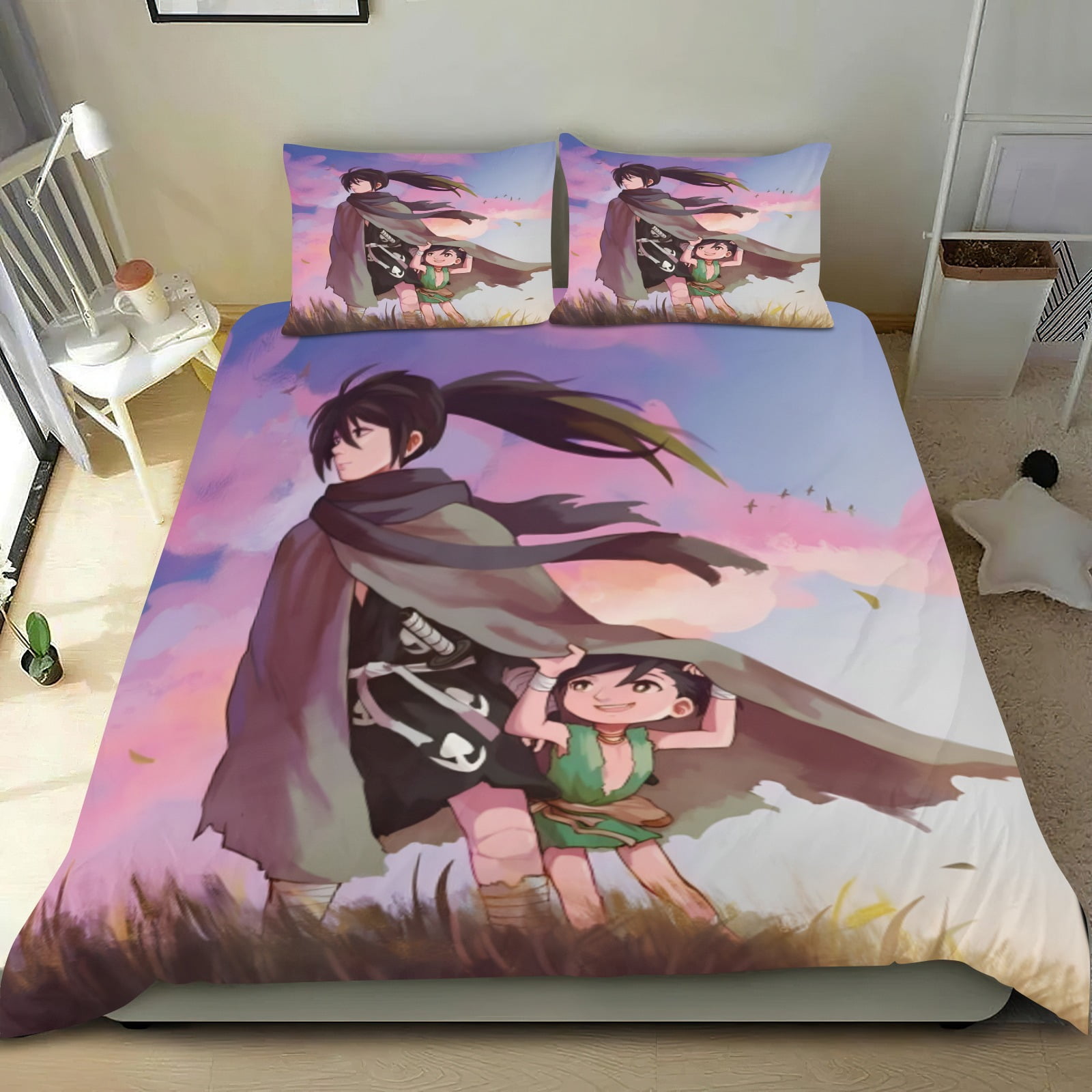 Dororo thin bedding set has an iconic print, Perfect for fans, it adds a nostalgic touch to any ...