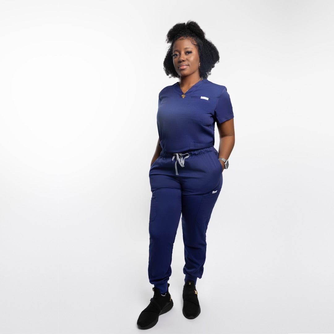 Dorothy 5 pocket joggers scrub set in Blue - Walmart.com