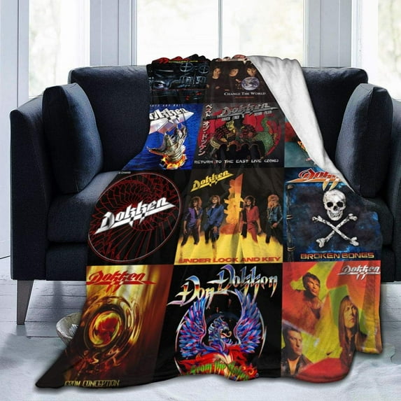 DorothyCGarza Dokken Metal Band Flannel Fleece Blanket Ultra Soft Warm ...