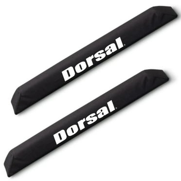 DORSAL Aero Roof Rack Pads with 15 ft Surf Straps - Pack of 4 for Car ...
