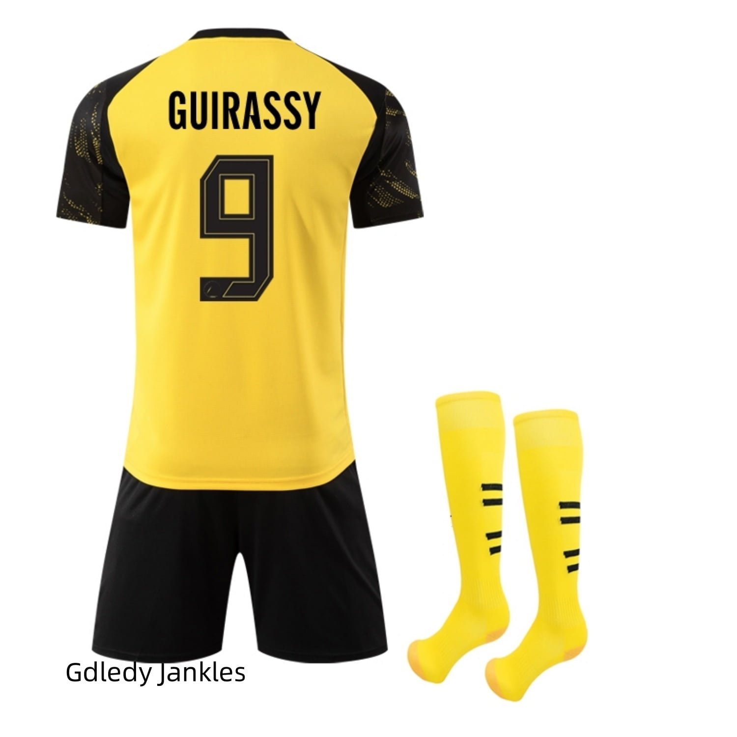 Dortmund 25/26 Authentic #9 Guirassy Soccer Shirt Home Kit - Walmart.com