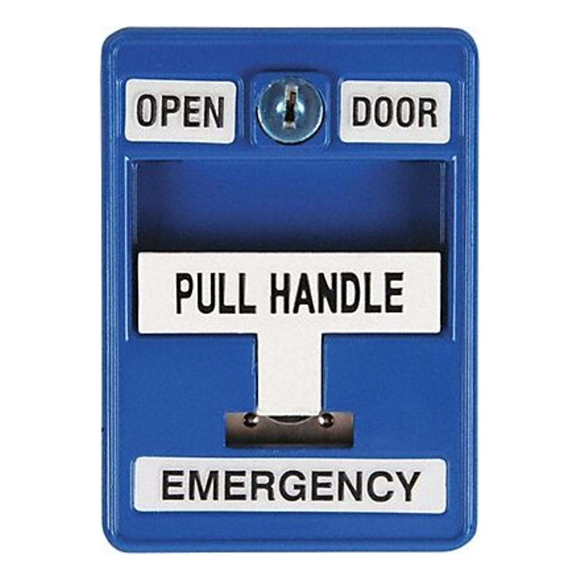 Dortronics Blue Emergency Pull Station, Surface Mounted, 30VAC/DC, 6510 ...