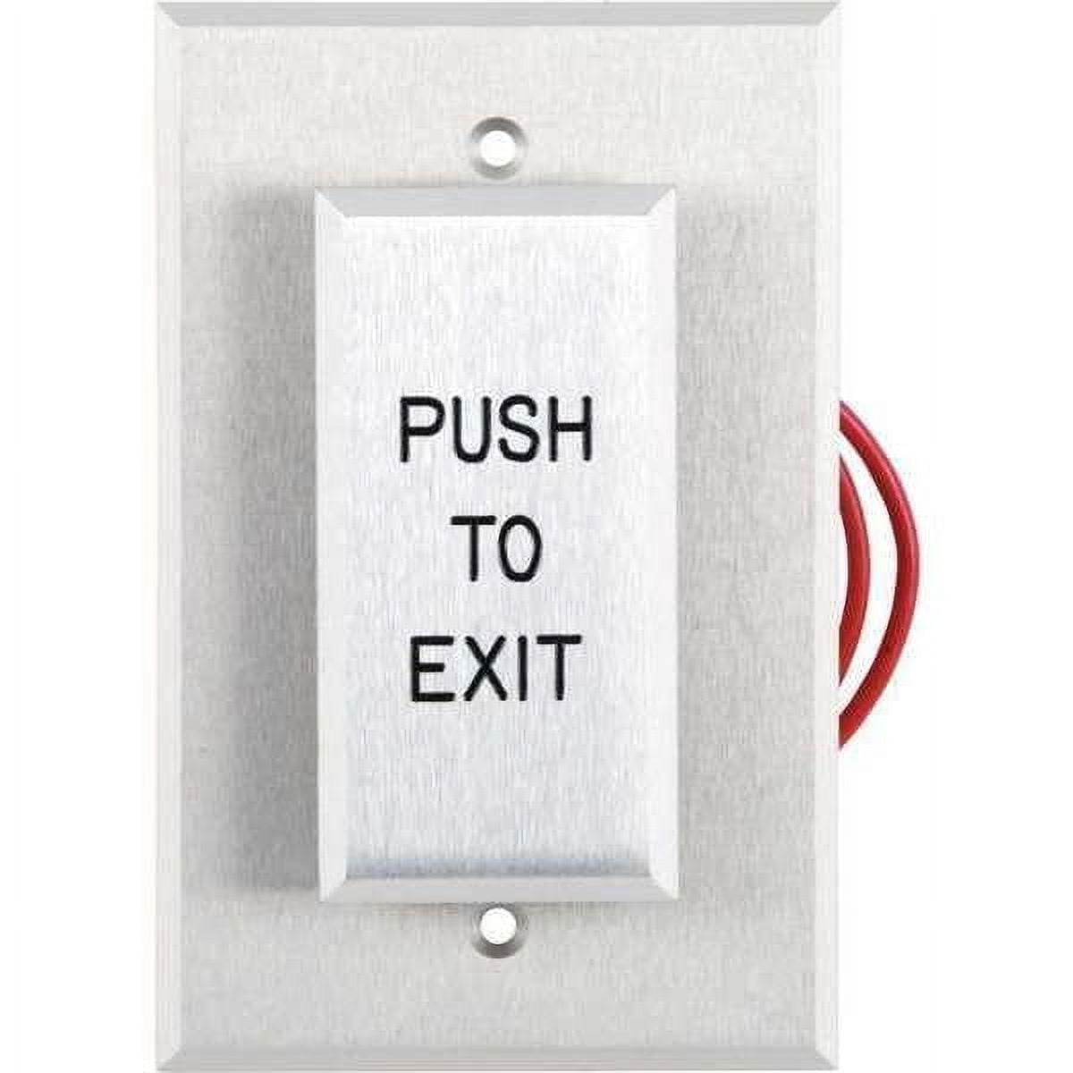 Dortronics Push to Exit Button,24VDC,Silver Button W5286-P25xE1 ...
