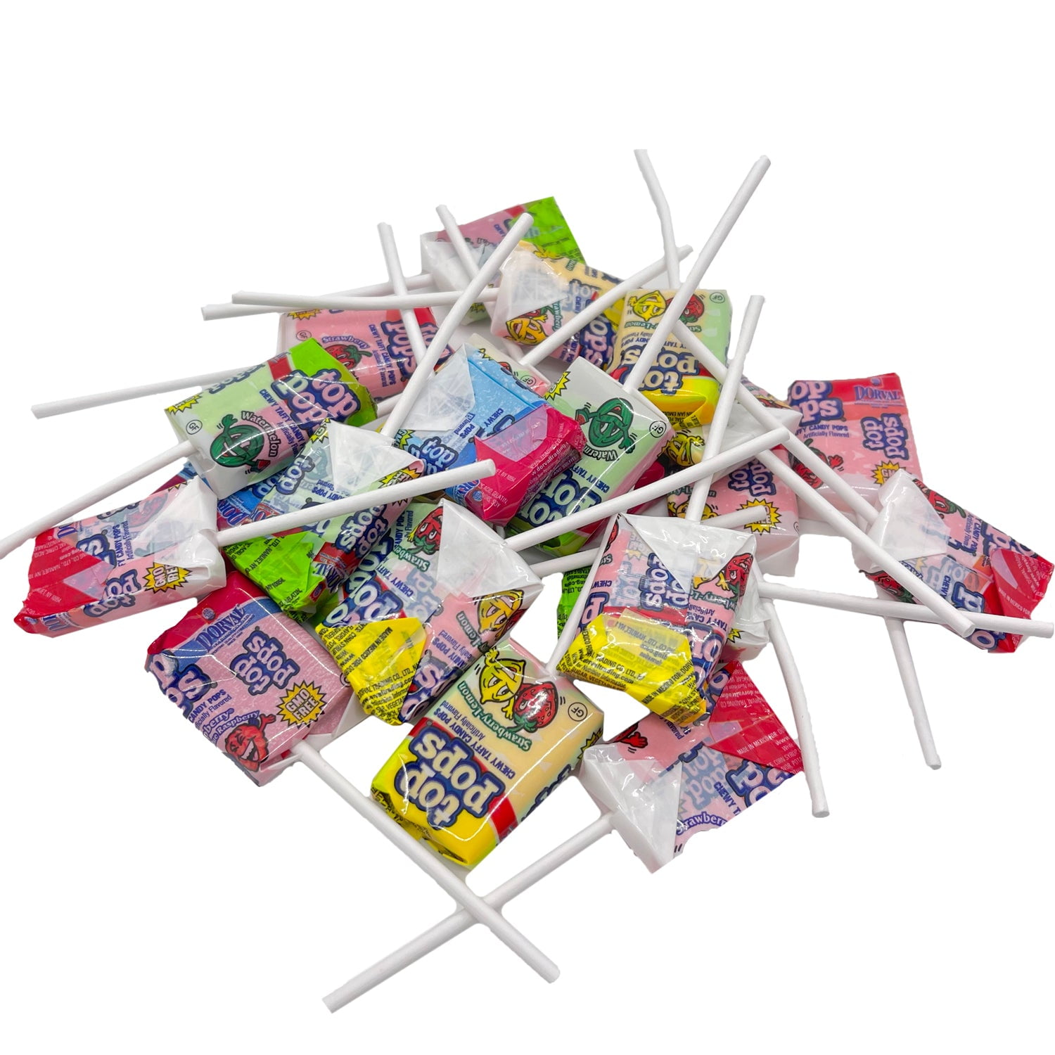 Dorval Top Pops Assorted Taffy Pops 5 lb, Bulk Bag - Walmart.com
