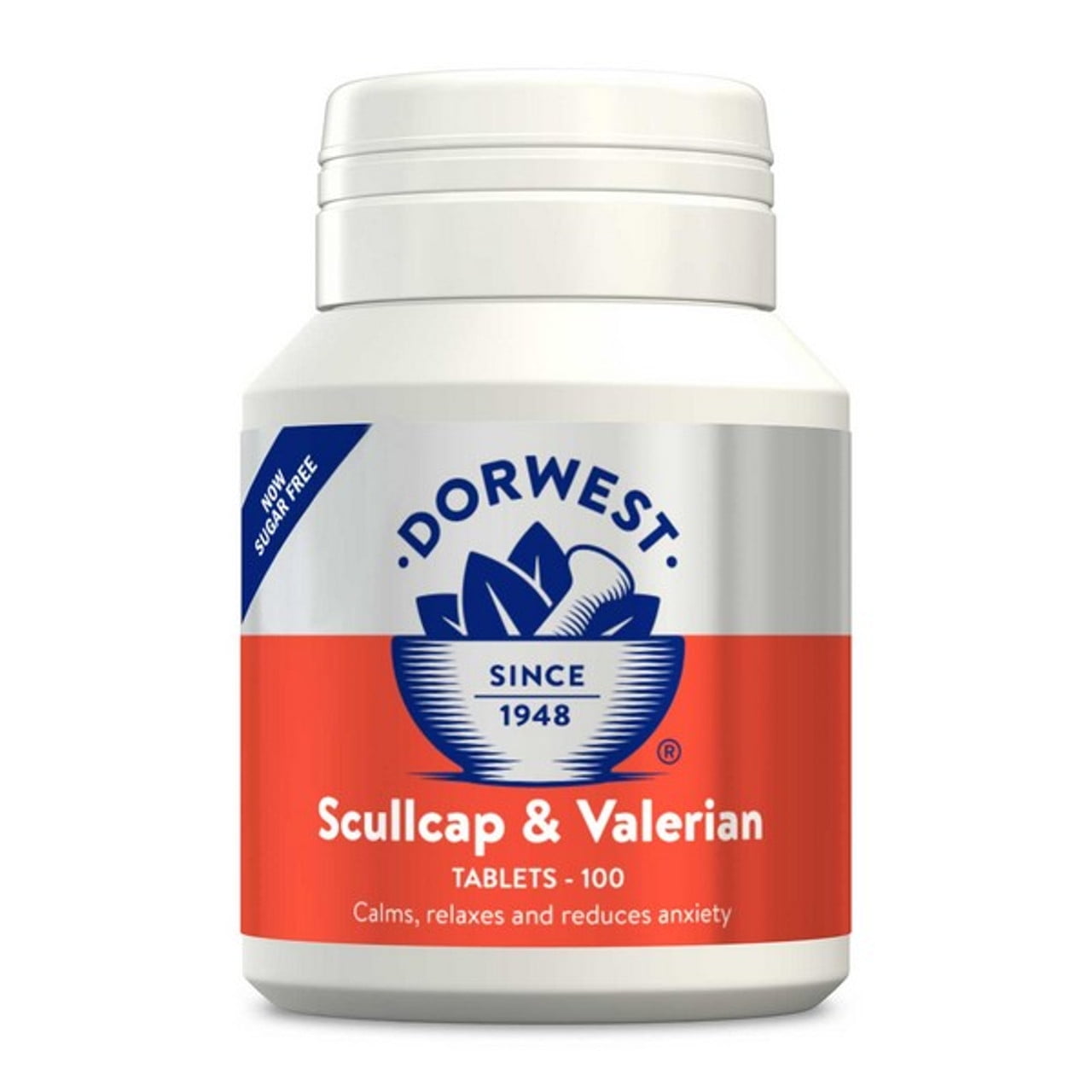 Dorwest Scullcap & Valerian Tablets 100 Natural, Reduces Pet Stress ...