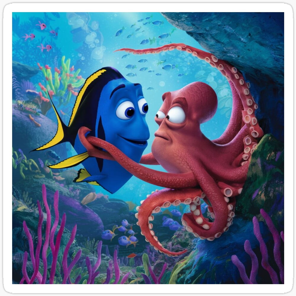 Dory Hank Sticker Phone Decal Water Bottle Stickers Car Decals, Laptop ...