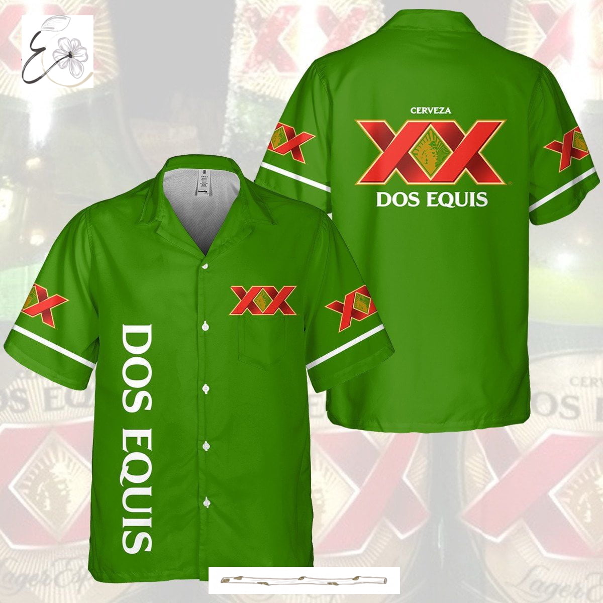 Dos Equis All Over Print 3D Hawaiian Shirt - Walmart.com