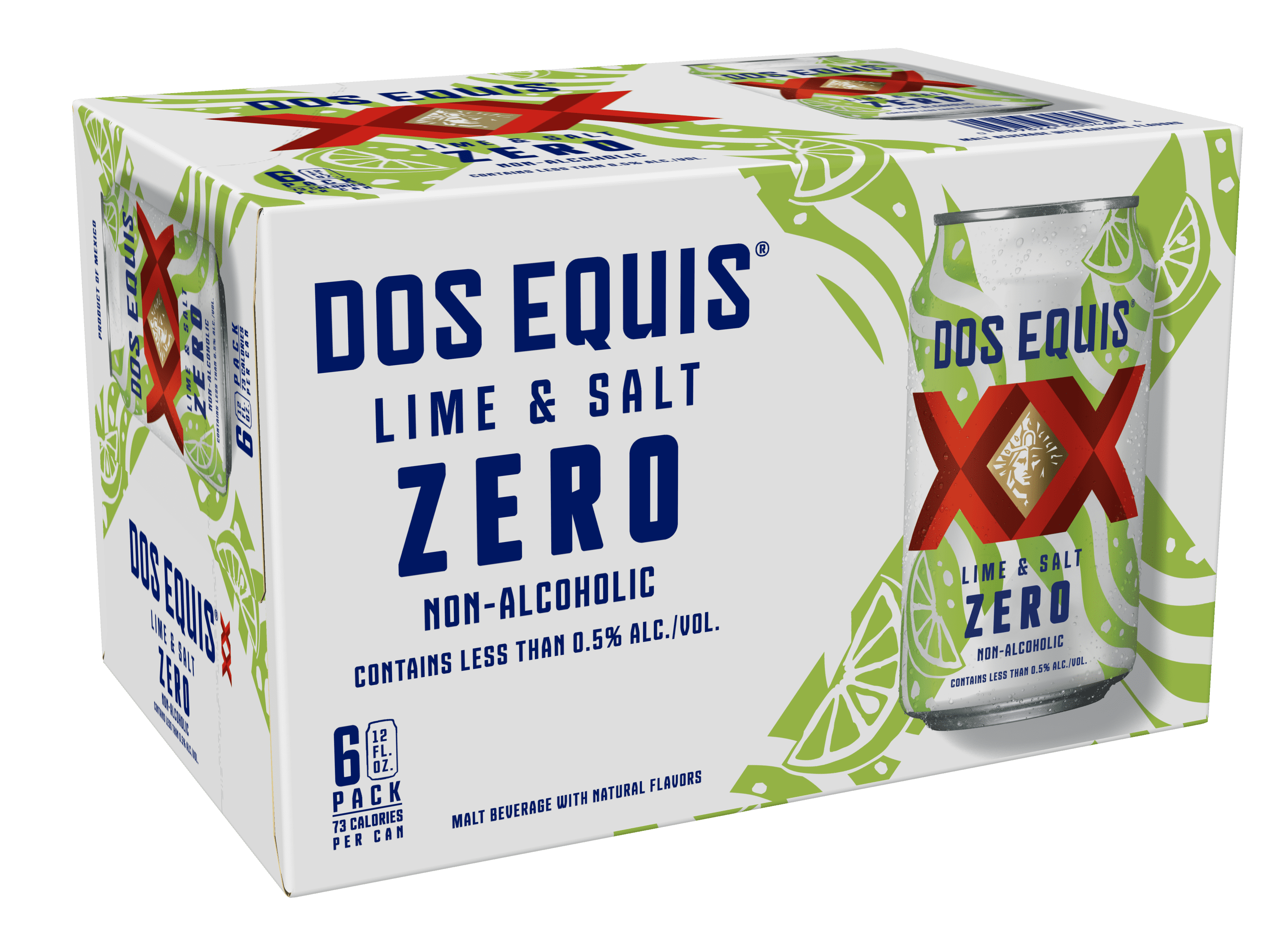 Dos Equis Lime & Salt ZERO Non-Alcoholic Mexican Lager Beer, 6 Pack, 12 fl oz Cans - Walmart.com
