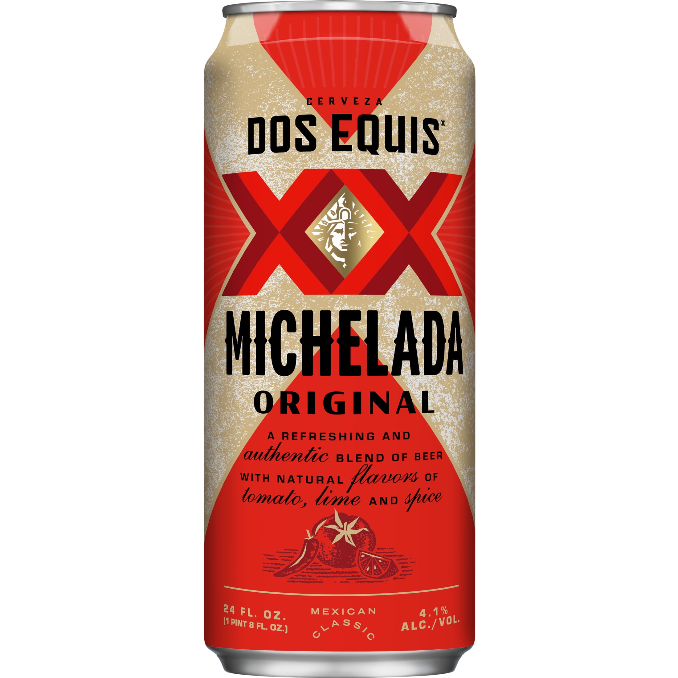 Dos Equis Michelada Original, Single 24 fl oz Can - Walmart.com
