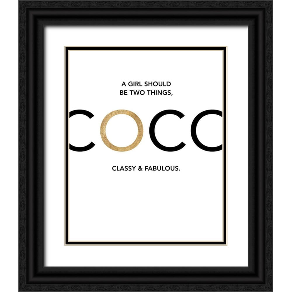 Dos Santos, Bella 12x14 Black Ornate Wood Framed with Double Matting ...