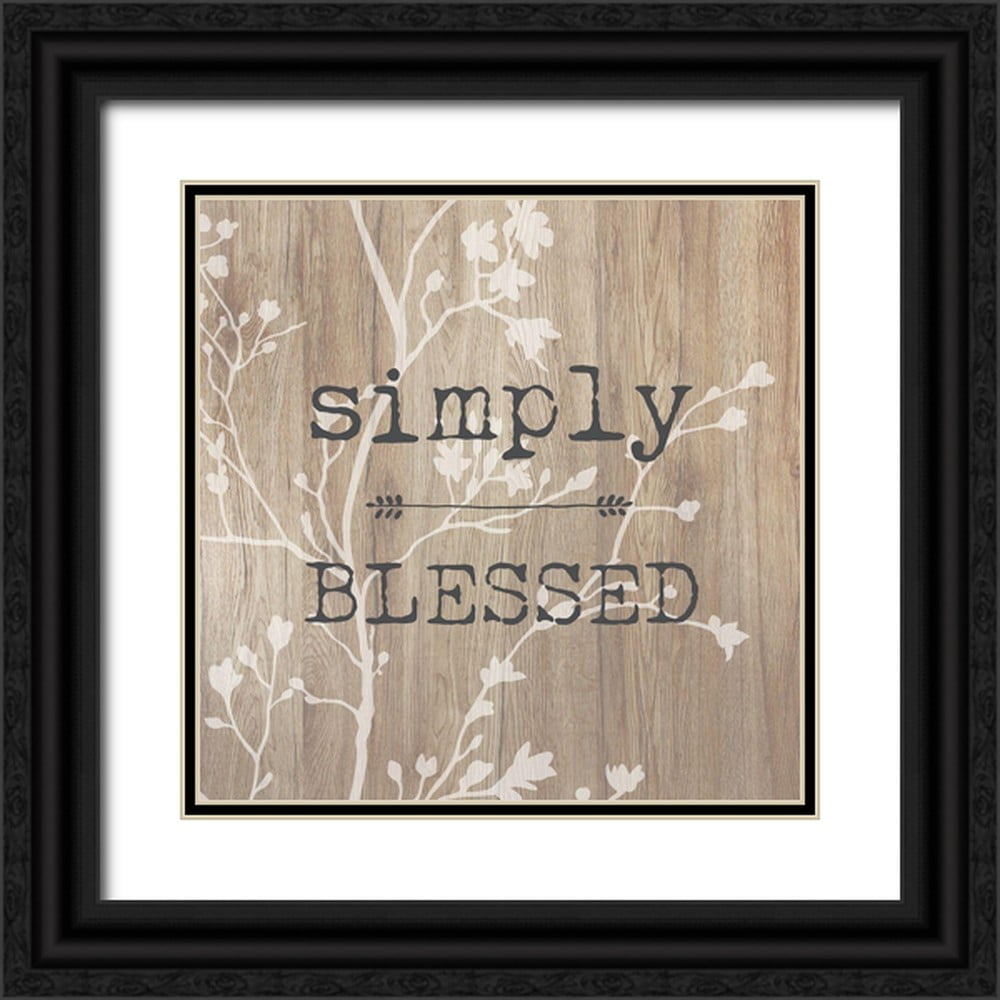 Dos Santos, Bella 15x15 Black Ornate Wood Framed with Double Matting ...