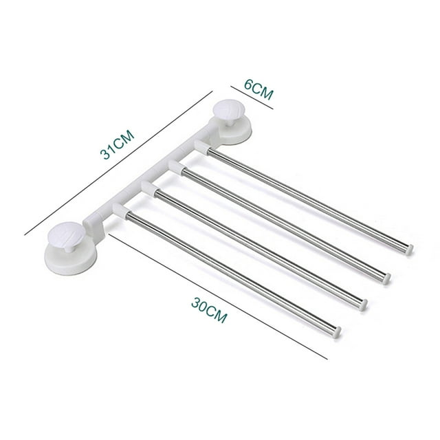 Dosaele 180°Wall Mounted Towel Bar, Swivel Towel Rack SUS304 Stainless ...
