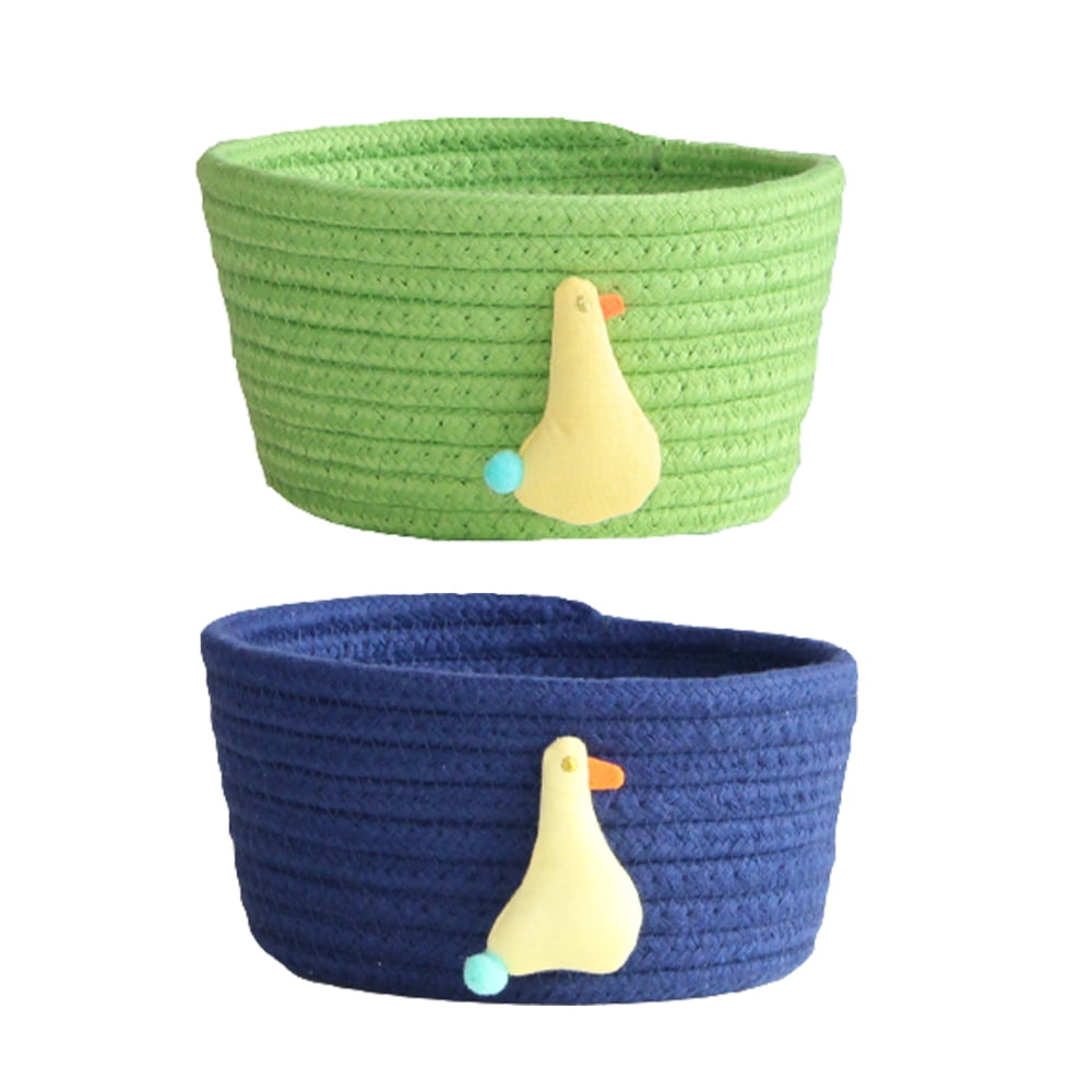 Dosaele 1PCS Cute Quaker's, Cotton Rope Storage Box for Porch, Nordic ...