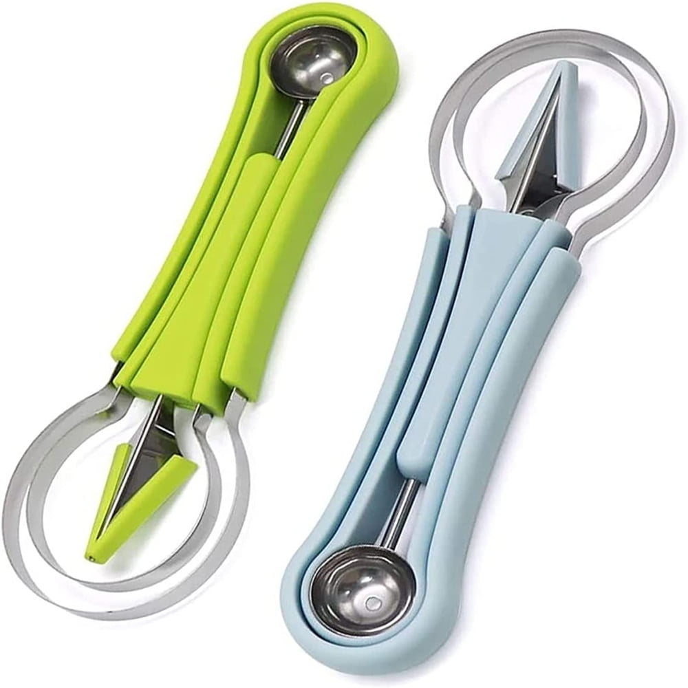 Dosaele 2 Pack Melon Baller Scoop, Fruit Scooper Seed Remover,4 In 1 ...