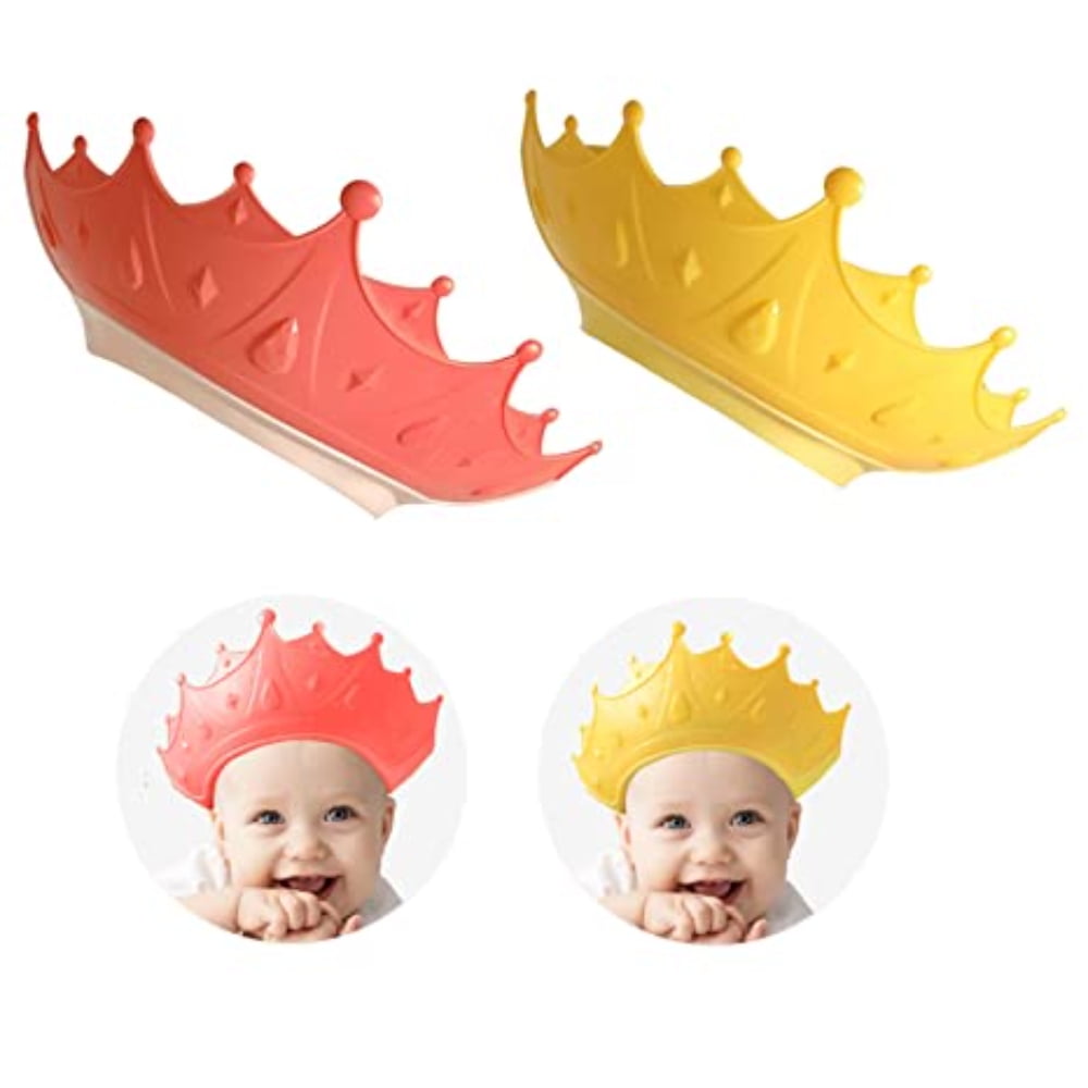 Dosaele 2 Pieces Baby Shower Caps with Adjustable Crown, Baby Hair ...