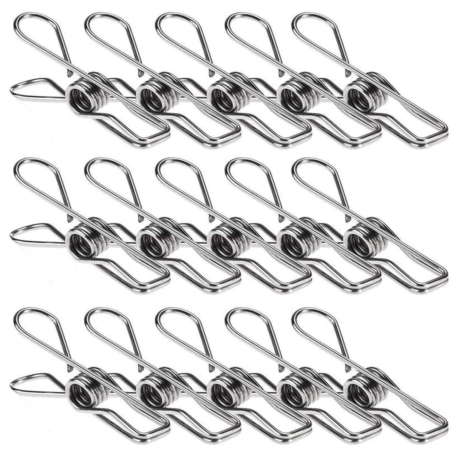 Dosaele 20 Pack Heavy Duty Stainless Steel Wire Clips for Drying on ...