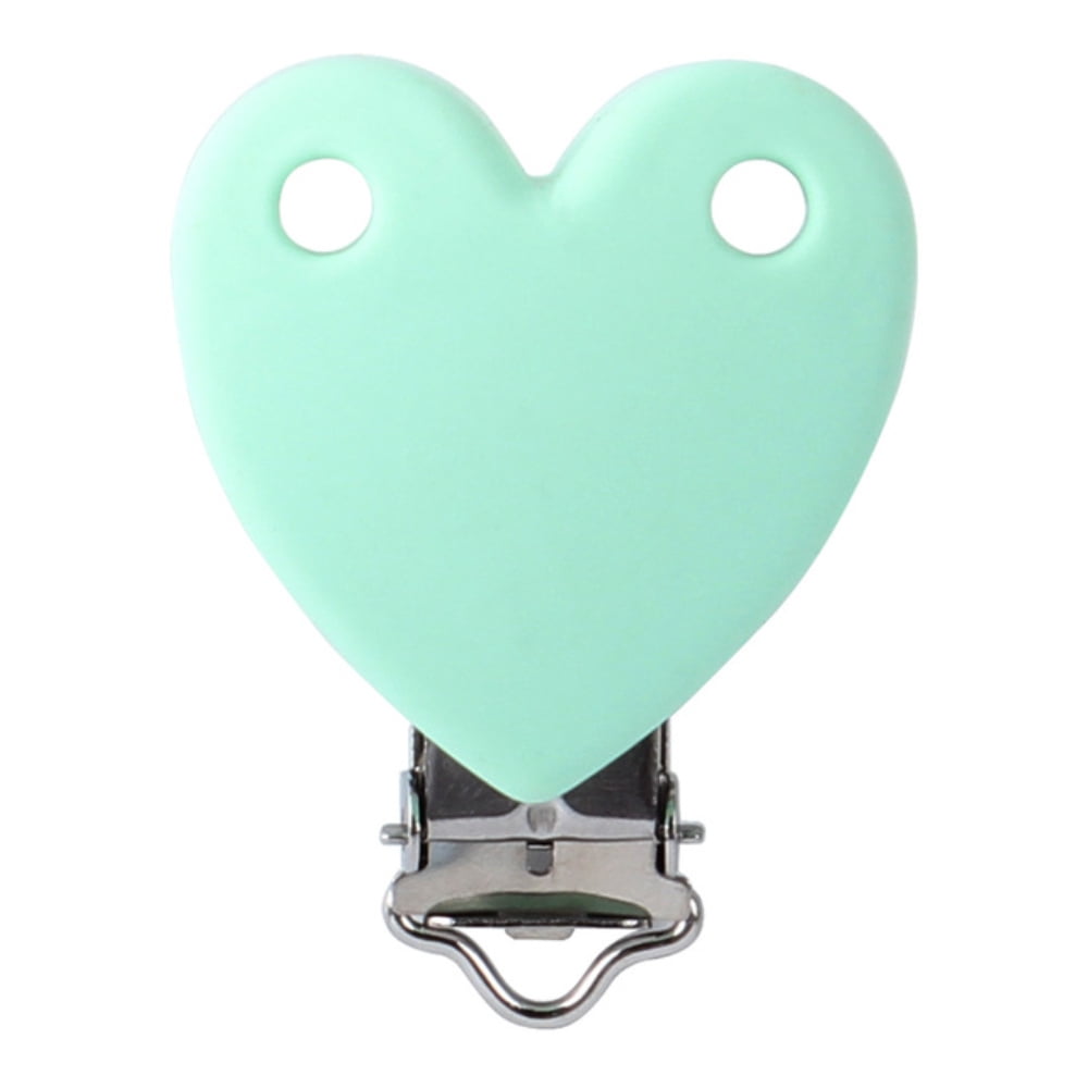Dosaele 2pcs Baby Silicone Teether Clips Pacifier Holder Chains Shape ...