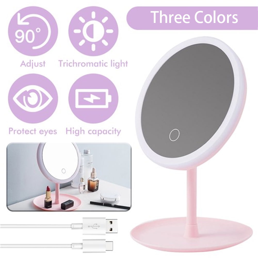 Dosaele 3 Color Lighting Modes LED Vanity Mirror with Light, USB ...