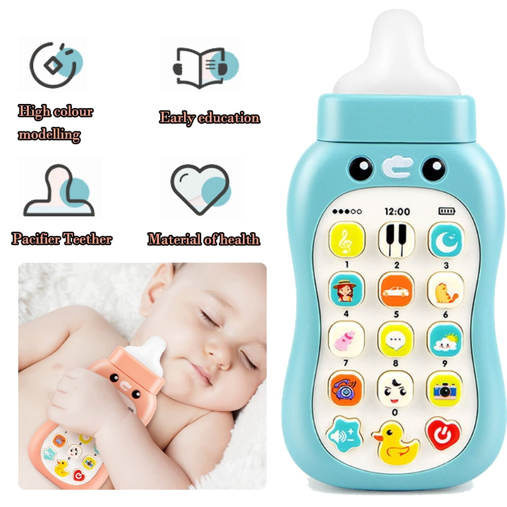 Dosaele Baby Toy Phone for 1 2 Year Old Boy Girl Fake Phone Toys with ...