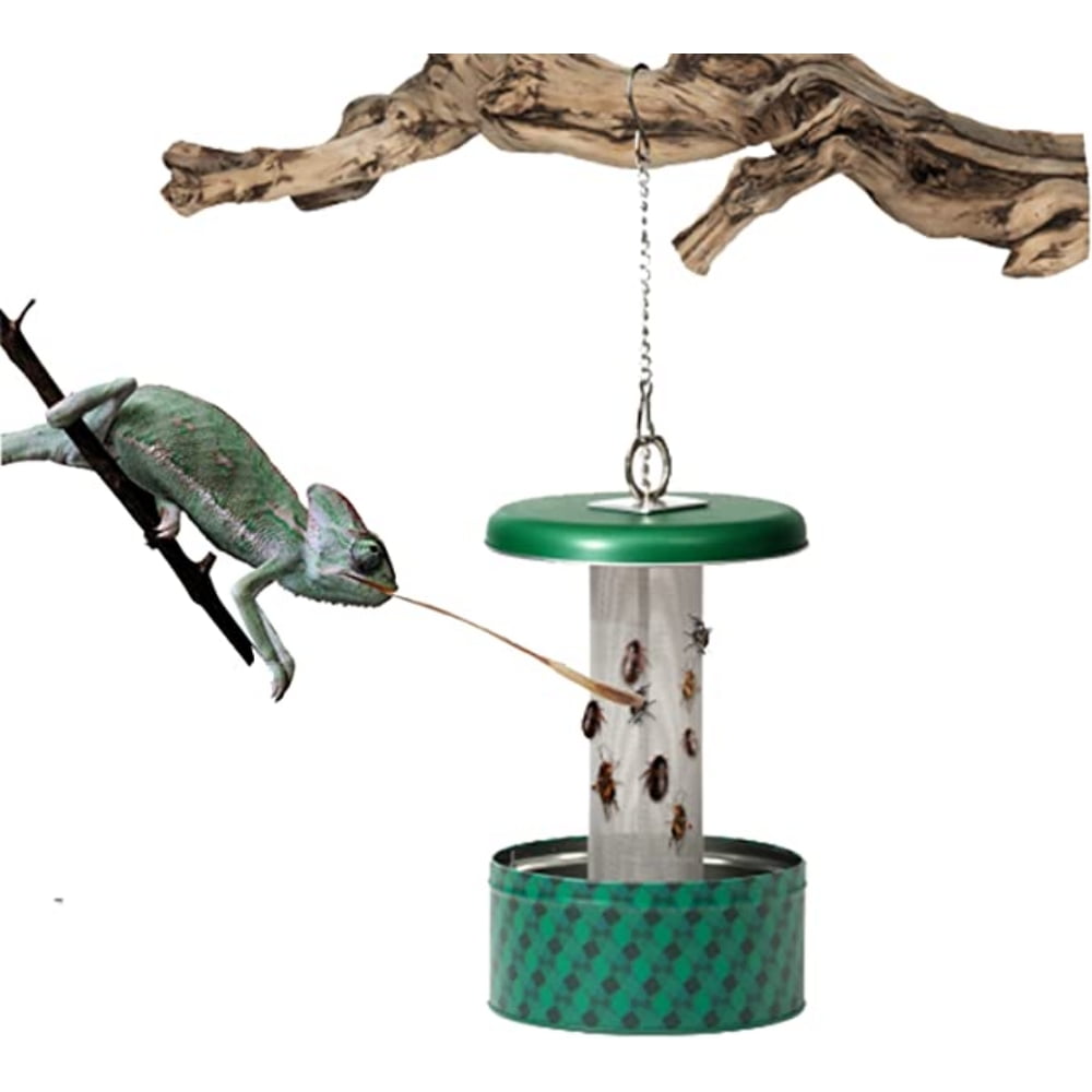 Dosaele Chameleon Feeding Bowl ,Hookable Lizard Feeder with Metal Mesh ...