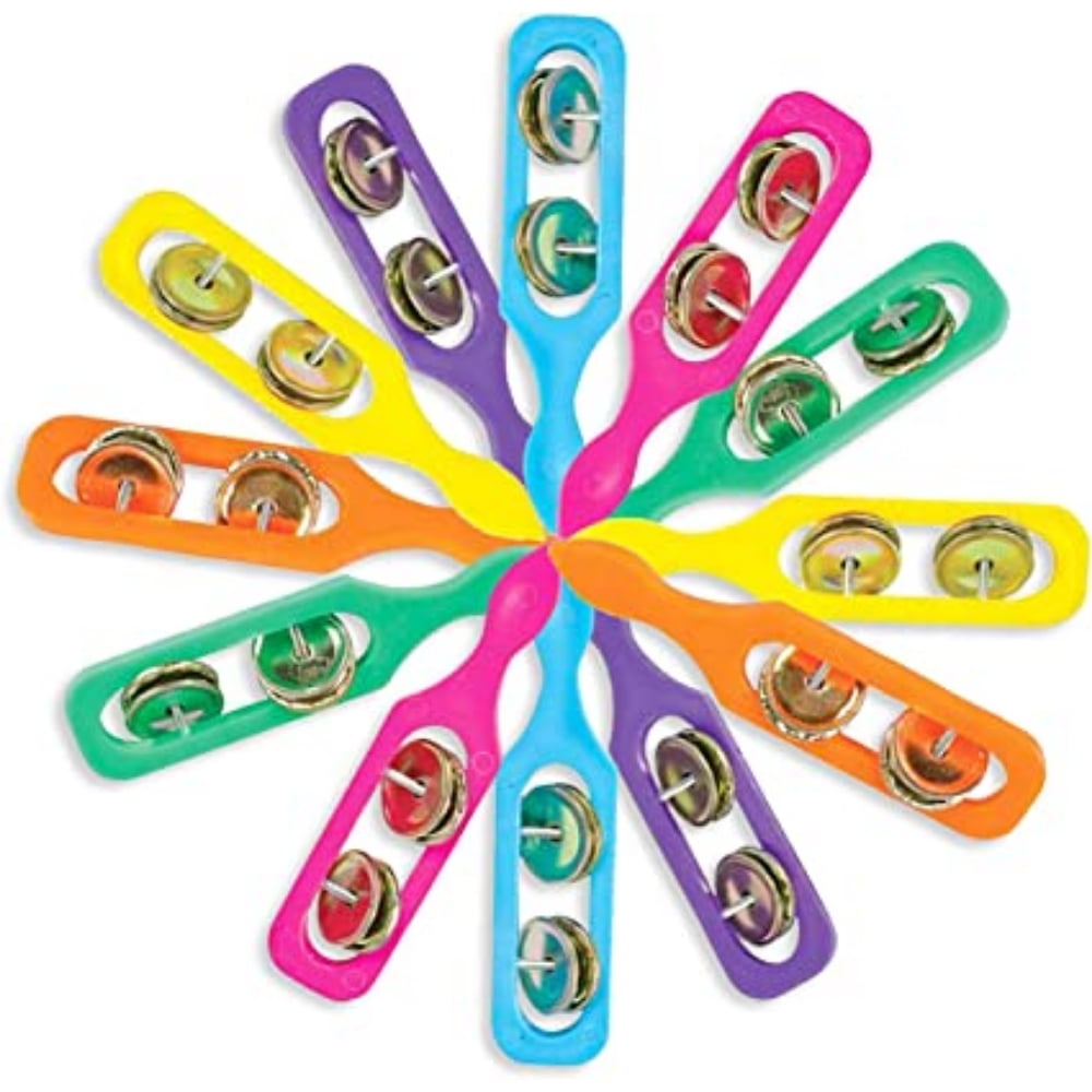 Dosaele Cymbals for Kids - Pack of 12 - Handheld Music Toys, Colorful ...