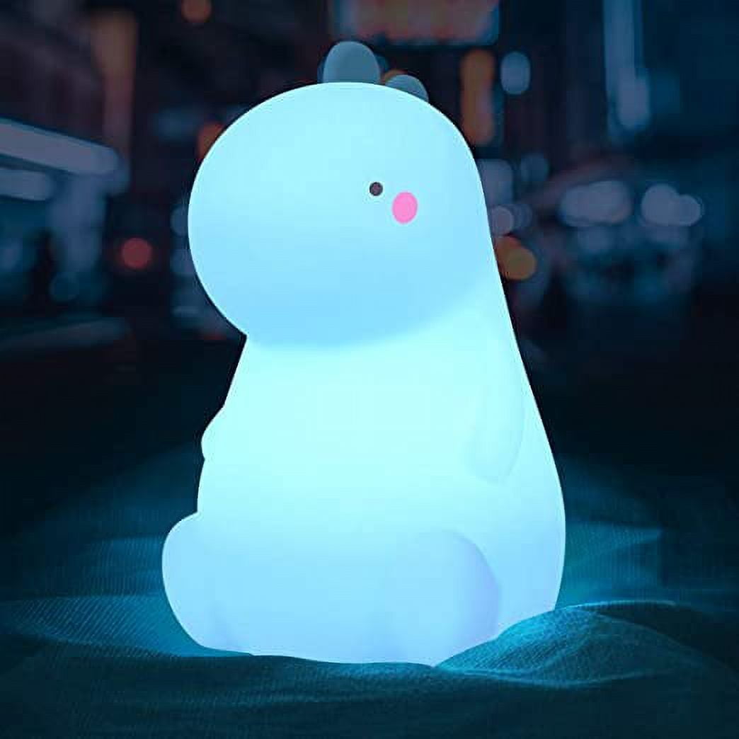 Dosaele Dinosaur Night Light for Kids, Cute Color Changing Silicone ...