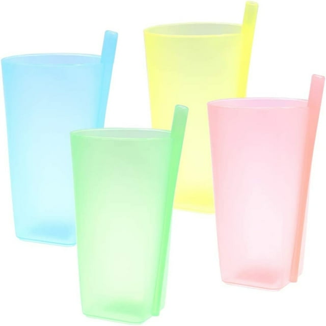 Dosaele Kids Cups No Spill Easy Grip Trainer Cup Water Straw Cups or ...