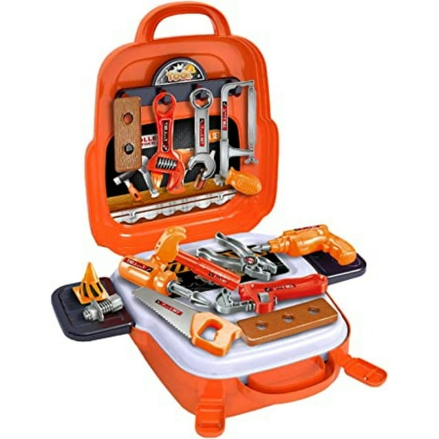 Dosaele Kids Tool Set, Child Pretend Play Construction Tool Set Kids ...