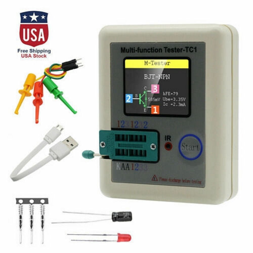 Dosaele LCR-TC1 Transistor Tester ESR Capacitance Meter Electronic ...