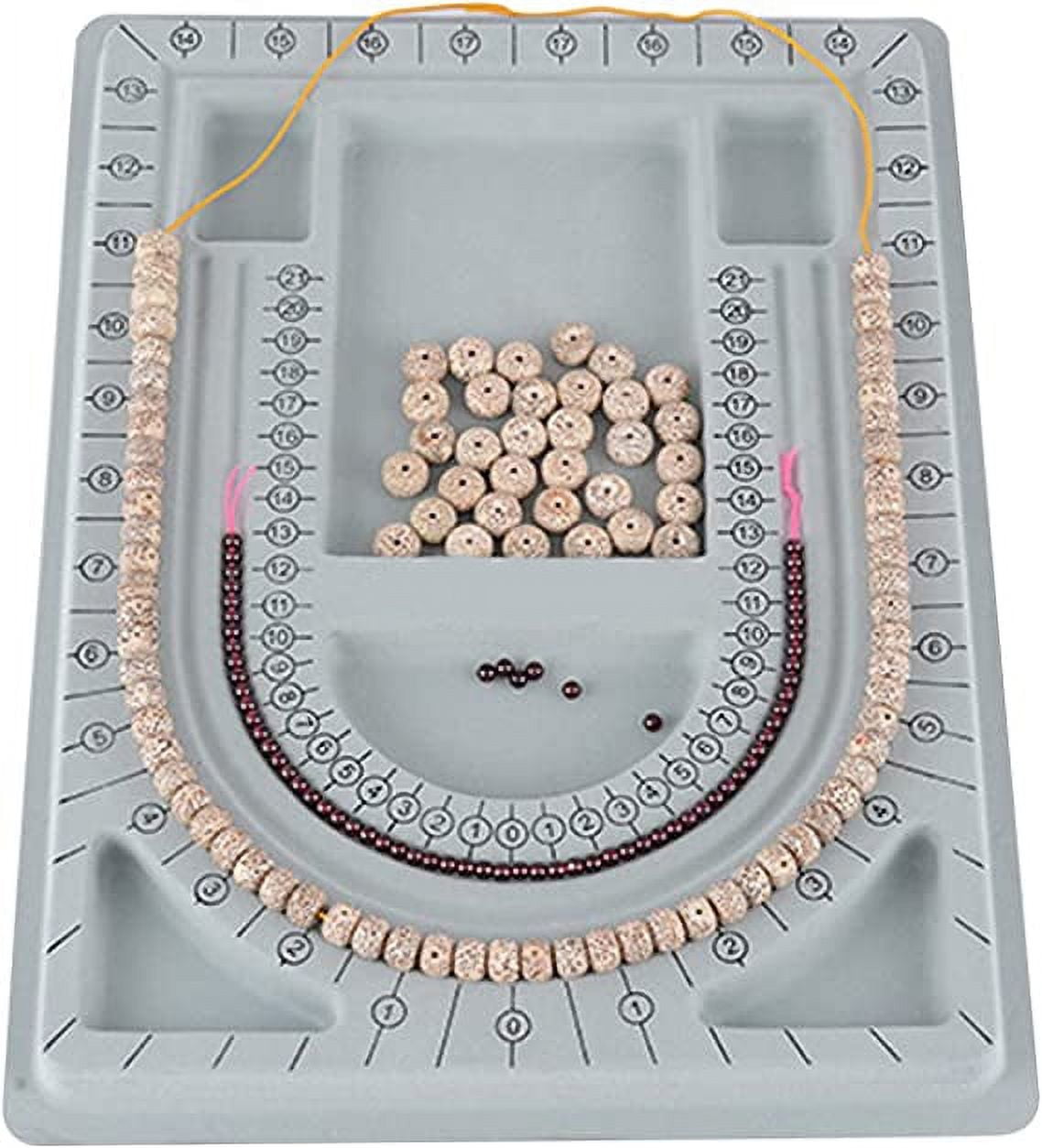 Dosaele Necklace Design Board Flocked Beading Boards Bead Design Trays ...