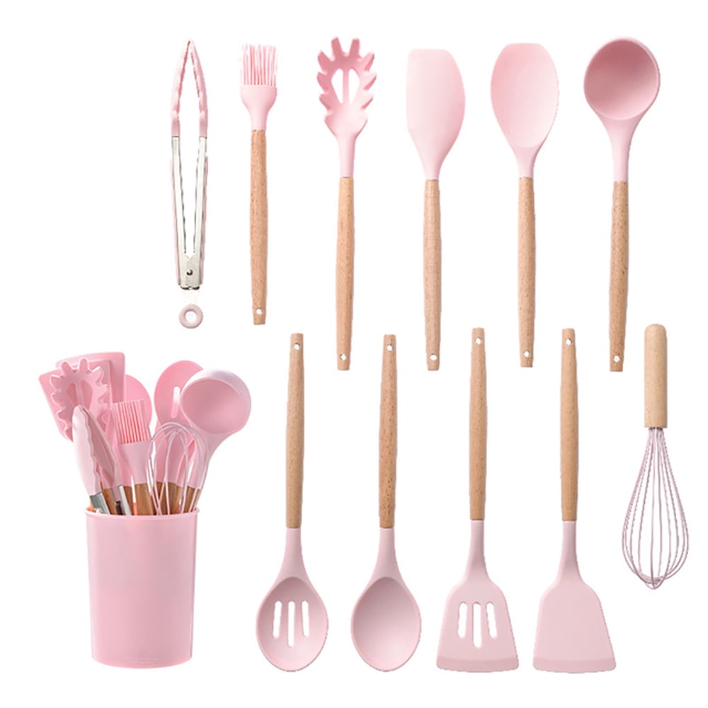 Dosaele Silicone Kitchenware Cooking Utensils Set Non-stick Cookware ...