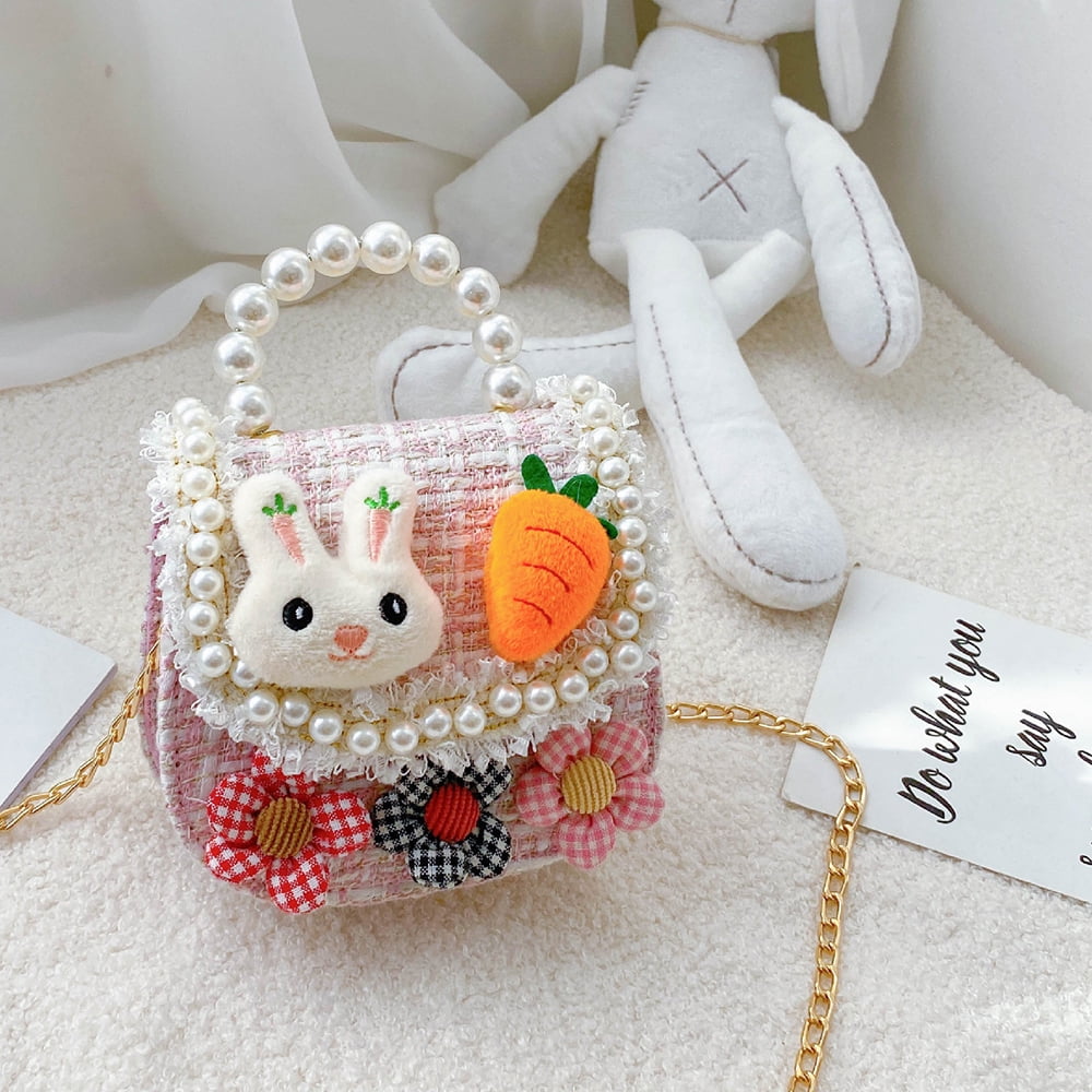 Dosaele Small Fashion Purse for Little Girls Light Pink Toddler Kids ...