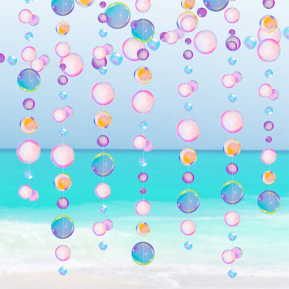 Dosaele Transparent Bubble Garlands Mermaid Party Decoration Flat ...