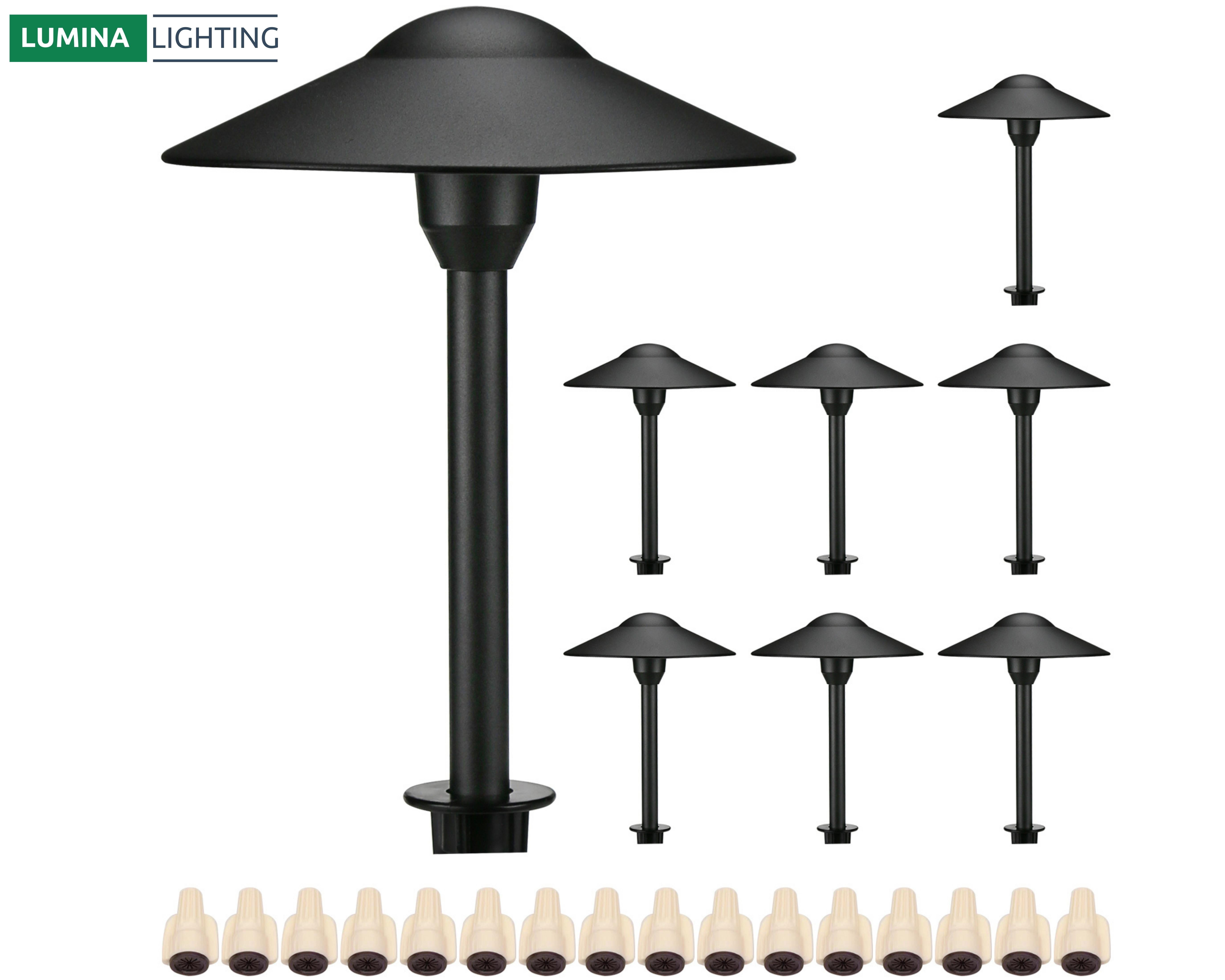 Doshine 3W Landscape Pathway Lights (8 Pack) - Low Voltage Cast ...