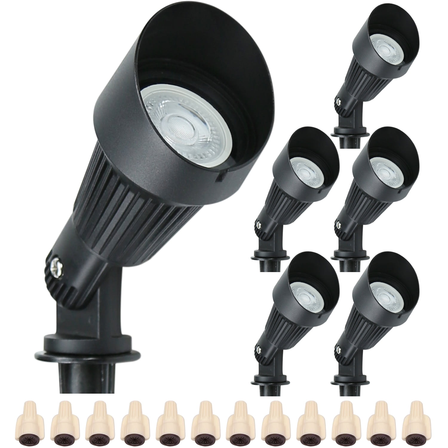 Doshine 4W Landscape Spotlights (6-Pack) | Low Voltage Outdoor Spot ...