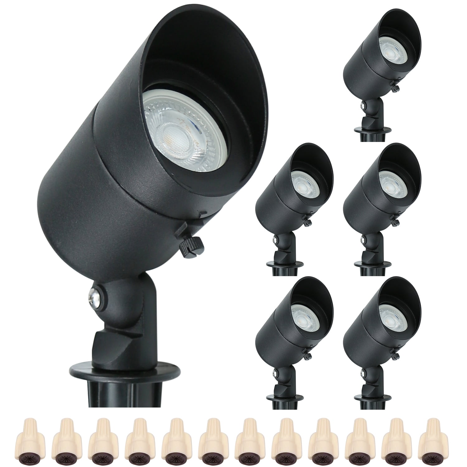 Doshine 4W Landscape Spotlights (6-Pack) | Low Voltage Outdoor Spot ...