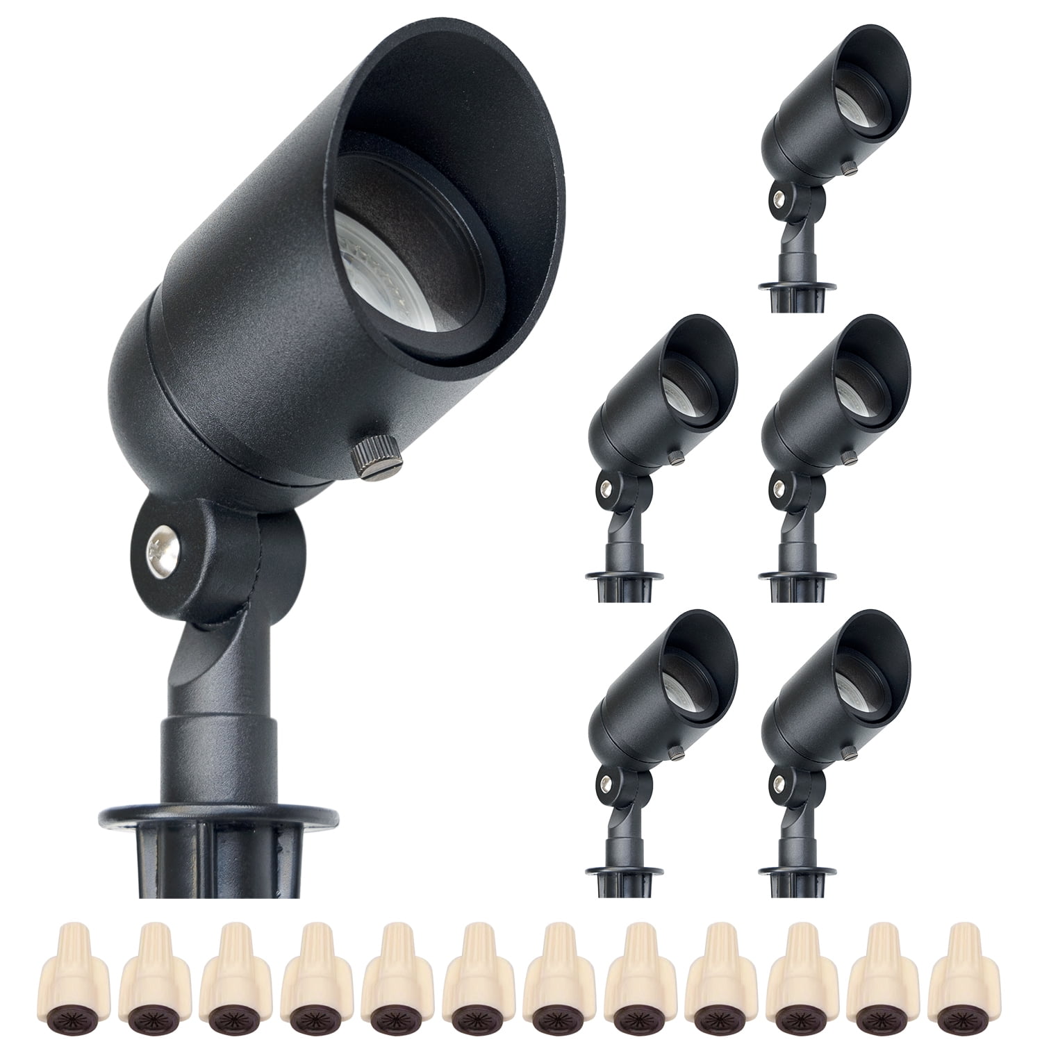 Doshine 5W Landscape Spotlights (6-Pack) | Low Voltage Outdoor Spot ...