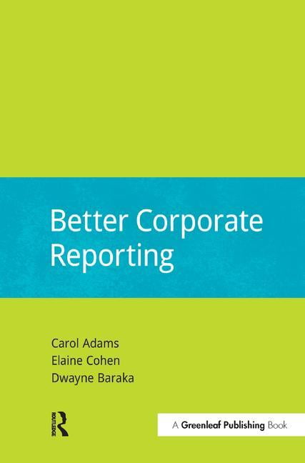 Doshorts Better Corporate Reporting, (Hardcover) - Walmart.com