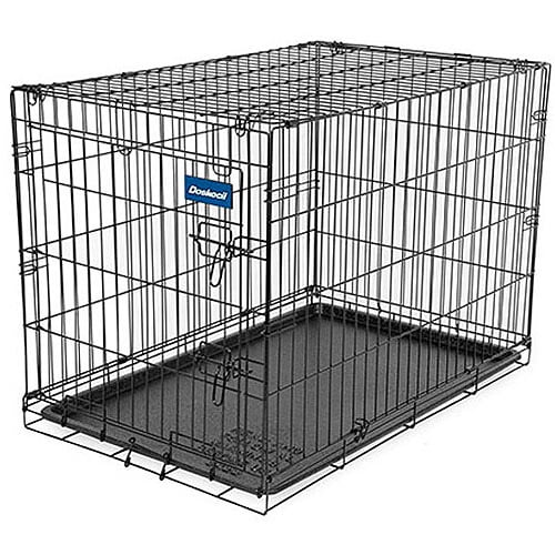 Doskocil Wire Pet Kennel, 36" x 24" x 27", Black - Walmart.com