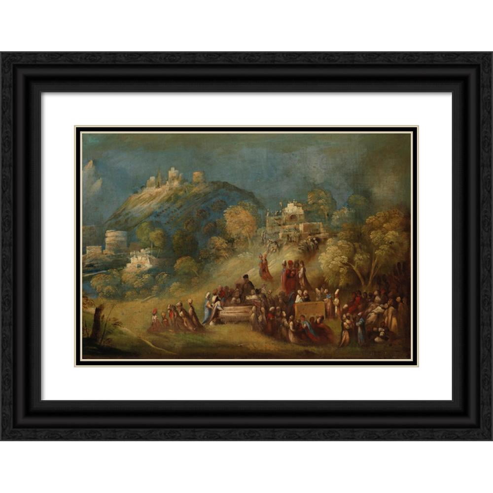 Dosso Dossi 18x14 Black Ornate Wood Framed Double Matted Museum Art ...