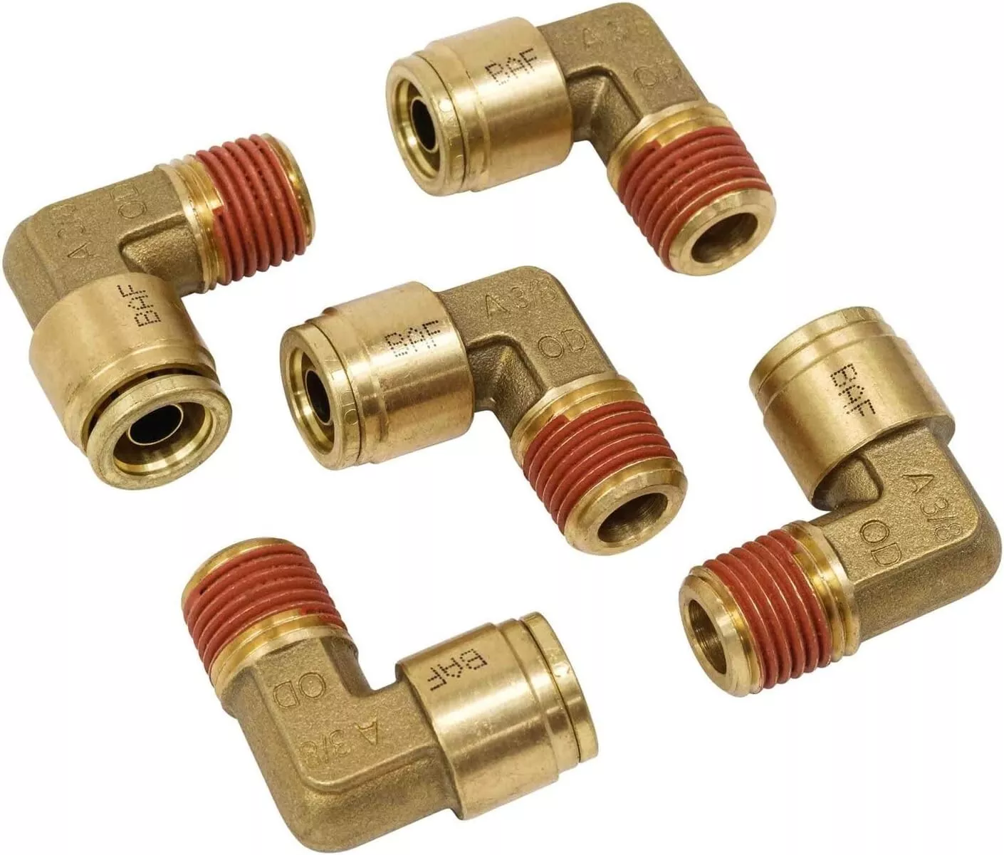 Dot 90 Degree Non-Swivel Elbow Push Lock Air Brake Fitting 1/4 MP-ABF ...